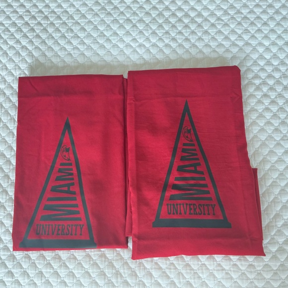 Mainstays | Bedding | Miami University Logo Red Mainstays Pillowcases X ...